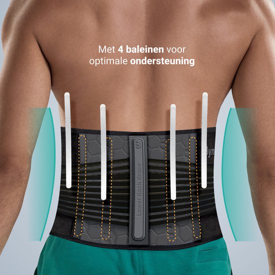 Bynatic® Rugbrace Onderrug - Rugband voor Lage Rugpijn - Rug Corrector ...