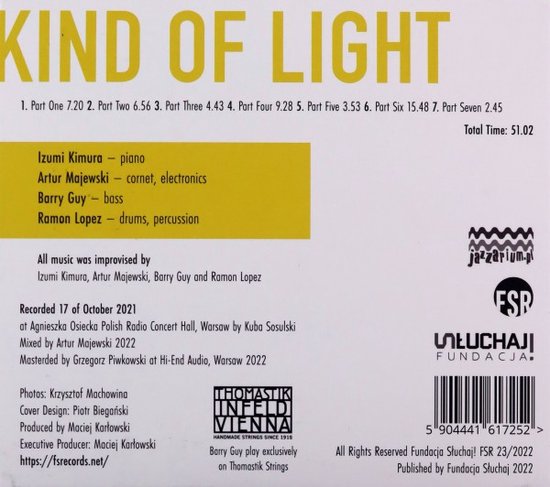 Barry Guy - Kind Of Light (CD), Barry Guy | Muziek | bol
