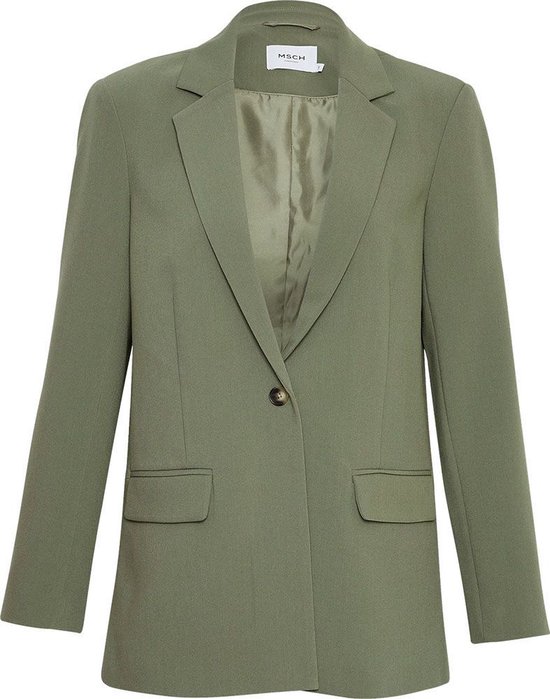 MSCH Copenhagen - Blazer Barbine Groen - Vrouwen - Maat S | bol.