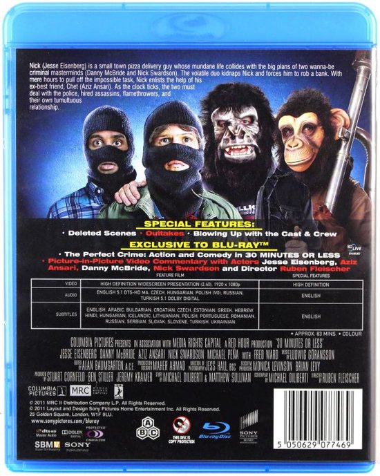 30 Minutes or Less [Blu-Ray] (Blu-ray), Onbekend | Dvd's | bol