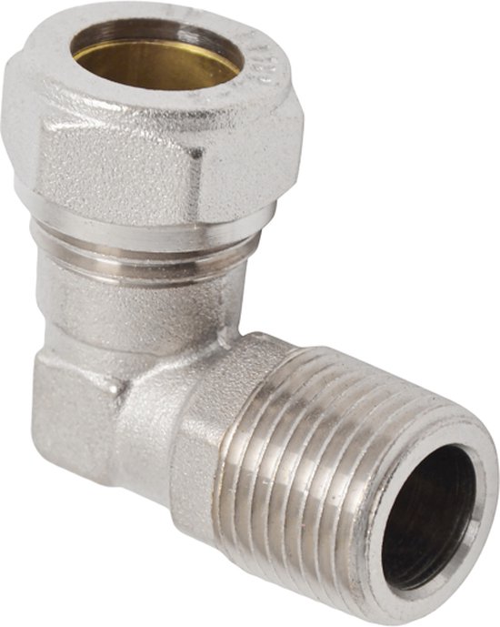 Radiatorkoppeling 1/2 Mx15mm Knel Haaks 2-d. | bol