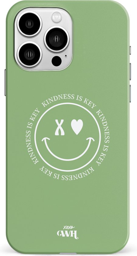 xoxo Wildhearts Kindness Is Key - Single Layer - Smiley case hoesje geschikt voor... | bol