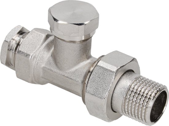 Radiator Voetventiel - Recht 1/2 - Voor CV-installatie - Sanivesk | bol