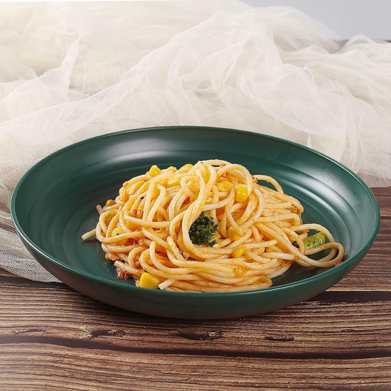 Borden, 4 stuks, 19,8 cm, platte borden voor pizza, pasta, brood ...