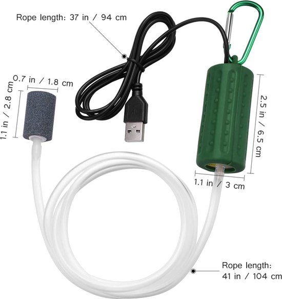 Timé - Luchtpomp Aquarium - Luchtpomp Vijver - Luchtpomp Elektrisch | bol