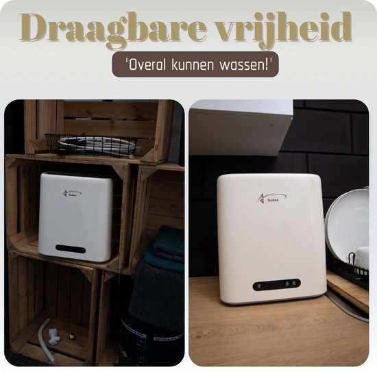 Sudex- Mini-/Kleine Wasmachine- 3KG Capaciteit- Met Centrifuge ...