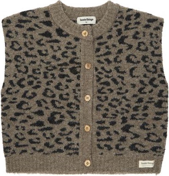 Tocoto vintage animal print knit vest 4 jaar | bol