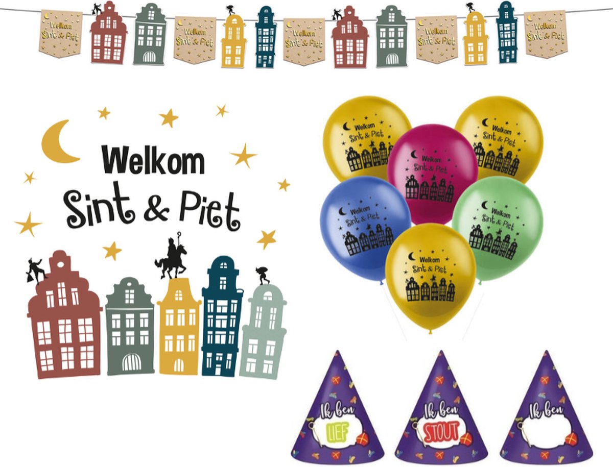 Welkom Sint & Piet versiering pakket | bol
