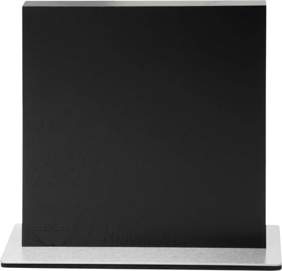 Eden Magnetic Knife Block EQB102 Magnetisch Messenblok, Zwart Essenhout ...