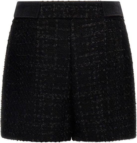 Guess Clarissa Tweed Short Dames - Korte Broek - Zwart - Maat L | bol.com