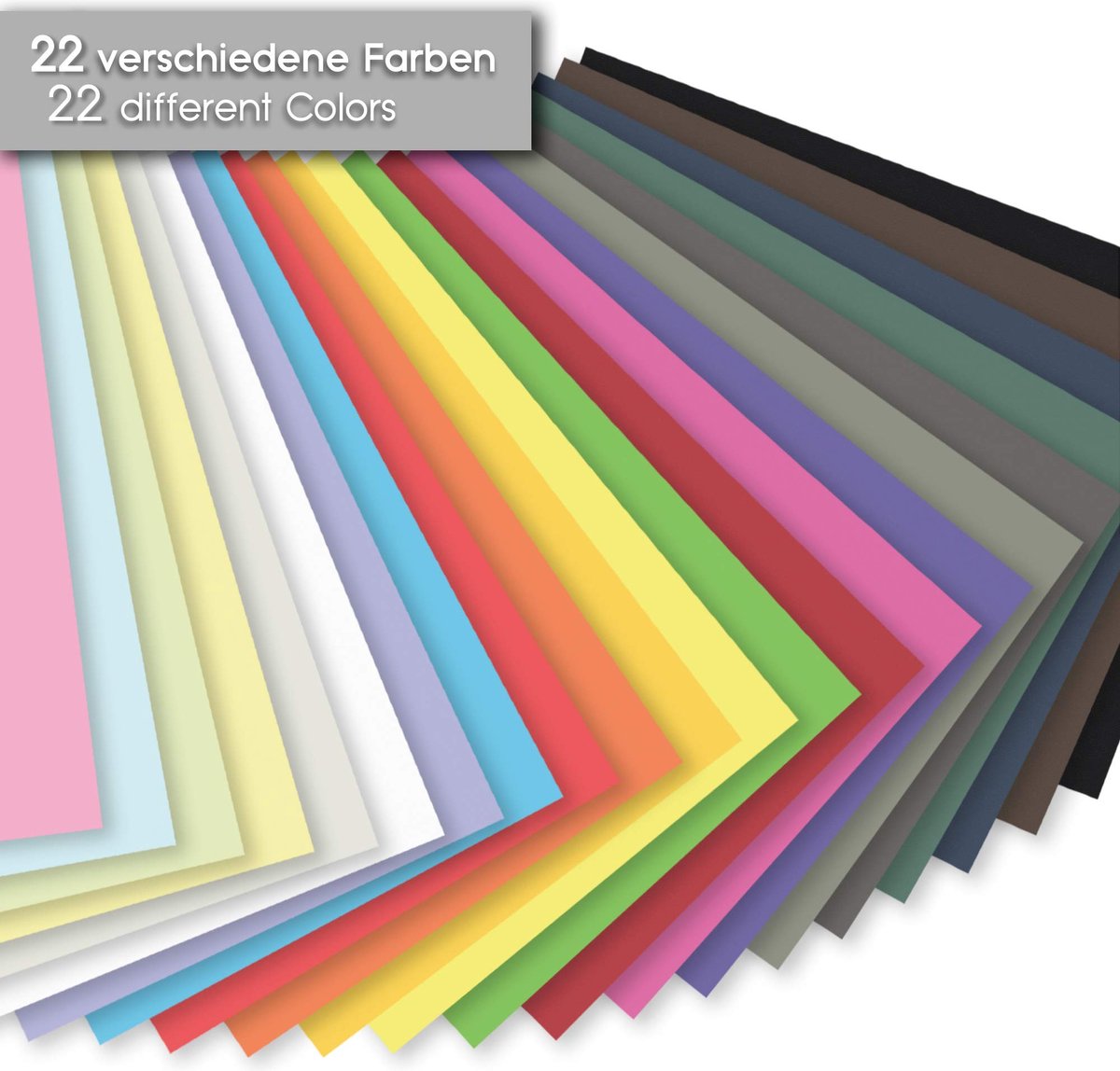 Tritart - Gekleurd papier A5, 120 g/m², 110 vellen, stevig ...