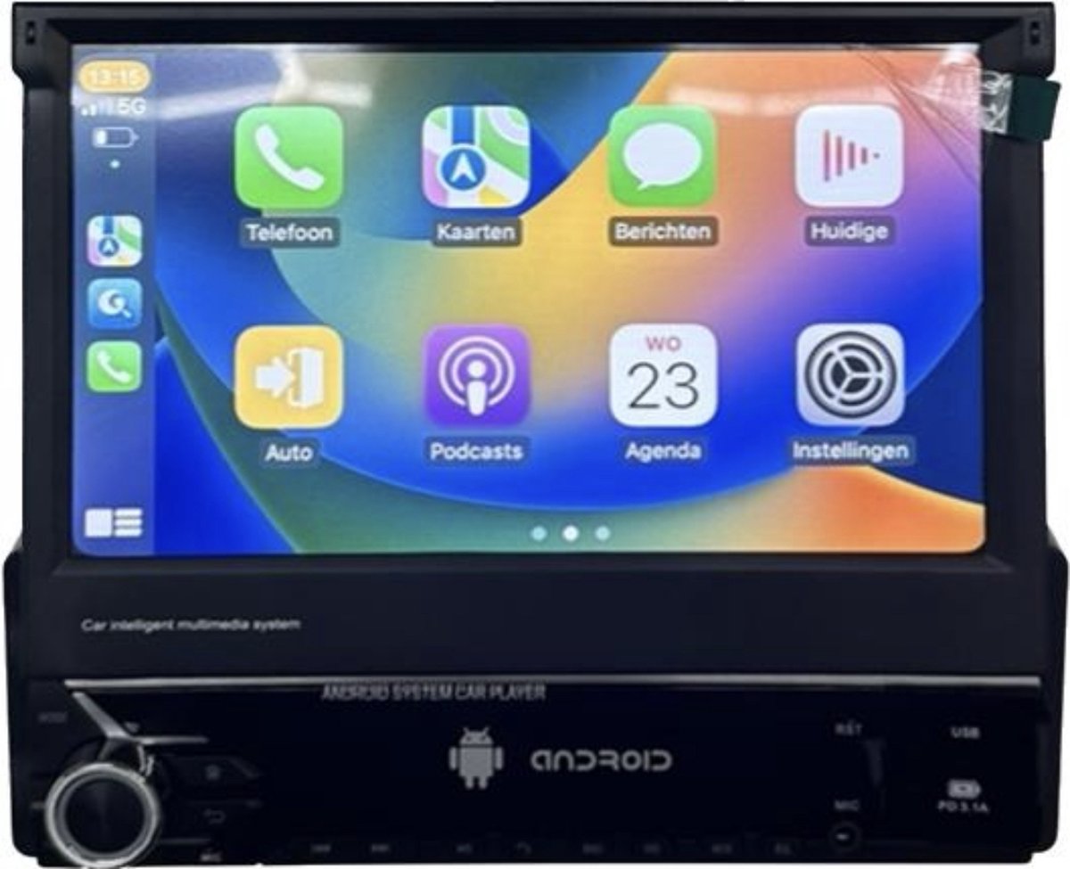 Autoradio 7 inch inklapbaar Display voor VW Up! vanaf 2016 Android 12 ...