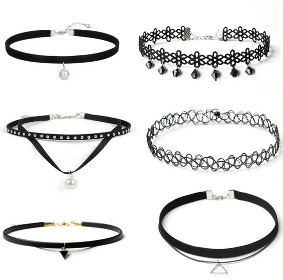 6 stuks verschillende chokers | bol.com