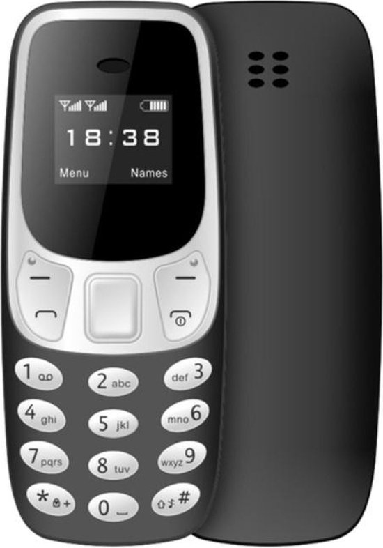 L8tstar BM10 zwart - Mini Telefoon - Voice changer - Dual Sim-kaart ...