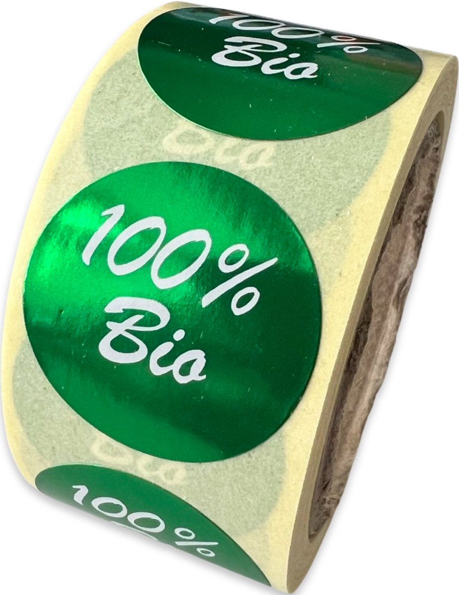 Bio sticker op rol - 250 Stuks - 25mm - voedseletiket - HACCP | bol