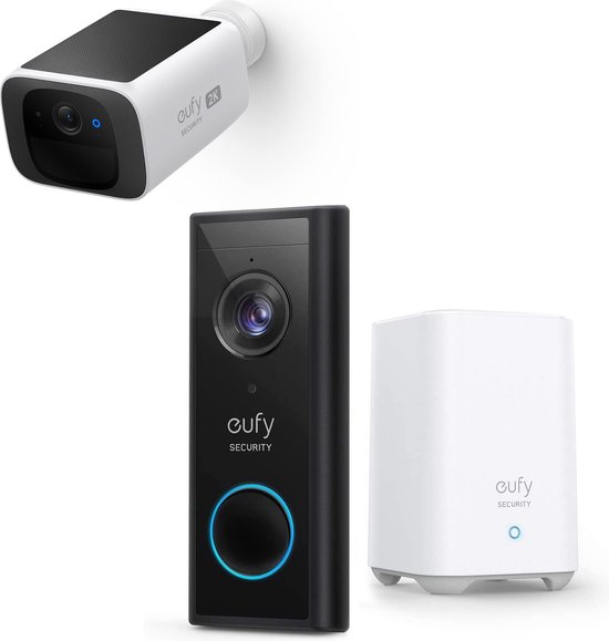 eufy Security - Wireless Video Doorbell 2K + eufy security S220 SoloCam ...