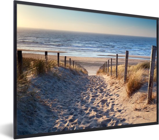 Fotolijst incl. Poster - Strand - Zee - Nederland - Duinen - Zon ...