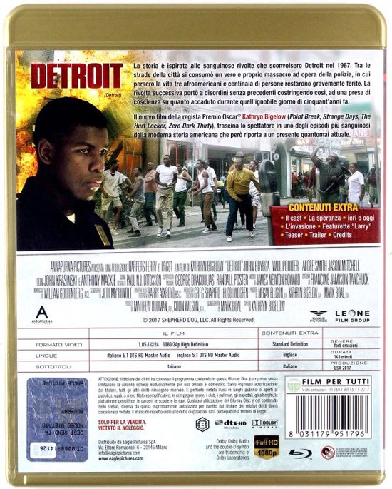 Detroit [Blu-Ray] (Blu-ray), Algee Smith | Dvd's | bol