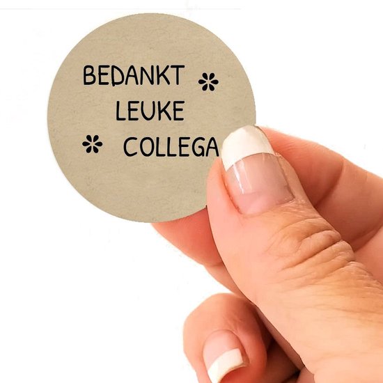 Kraft Stickers - Bedankt Leuke Collega - Afscheid Werk Traktatie | bol