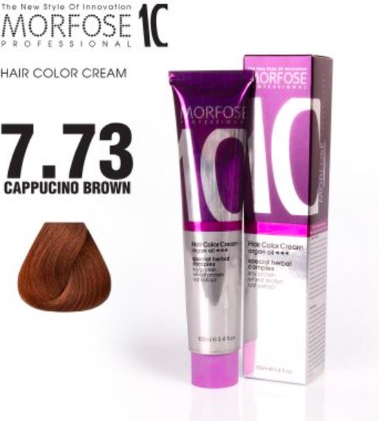 Morfose Color Cream 7.73 Intens Cappuccino Brown 100ml | bol