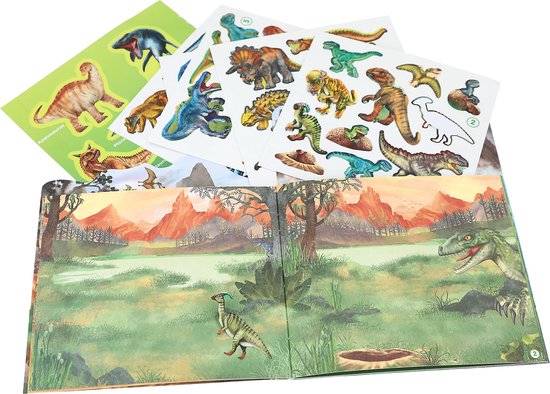 Depesche - Dino World mini Sticker Fun - stickerboek | bol