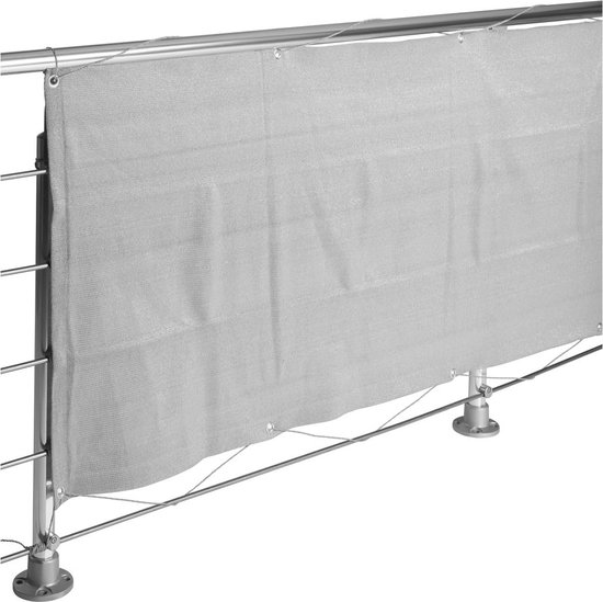 LIVARNO Balkonscherm Grijs 600 x 75 cm - Extra Privacy Balkondoek ...