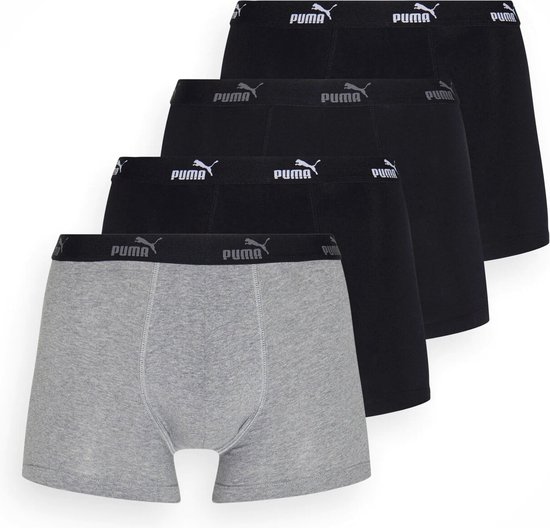 Puma - Men Solid Promo Boxer 4p - Mannen Ondergoed-M | bol