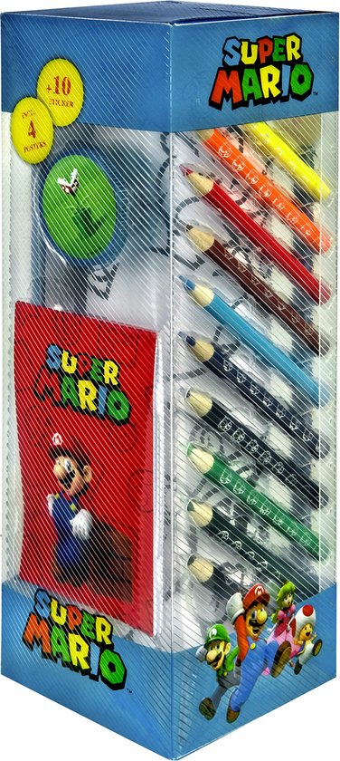 Super Mario Stationery Set Tower 35dlg | bol