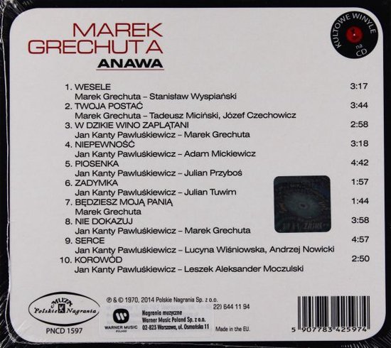 Marek Grechuta: Marek Grechuta & Anawa [CD] | 5907783425974 | Boeken | bol