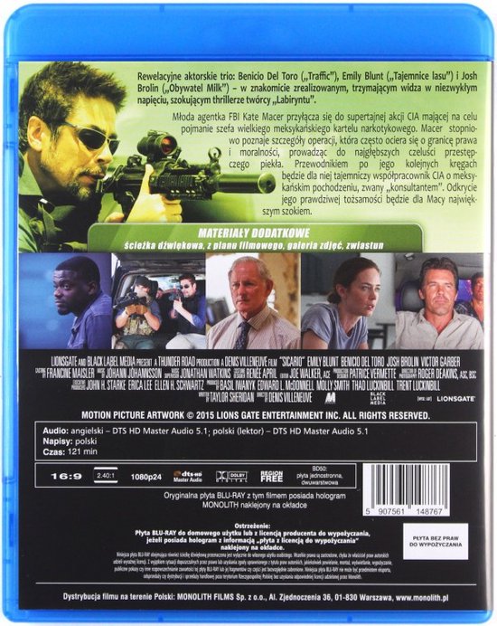 Sicario [Blu-Ray] (Blu-ray), Benicio Del Toro | Dvd's | bol