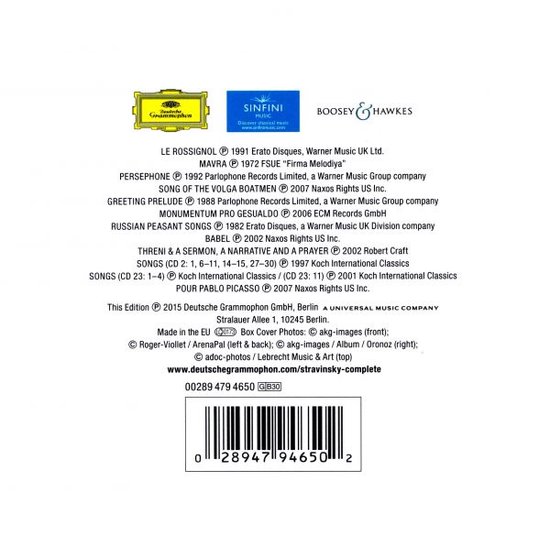 Various - Igor Stravinsky Complete Edition (L, various artists | Muziek ...