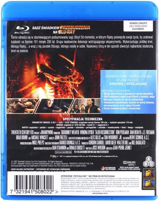 Alien: Resurrection [Blu-Ray] (Blu-ray), Nito Larioza | Dvd's | bol