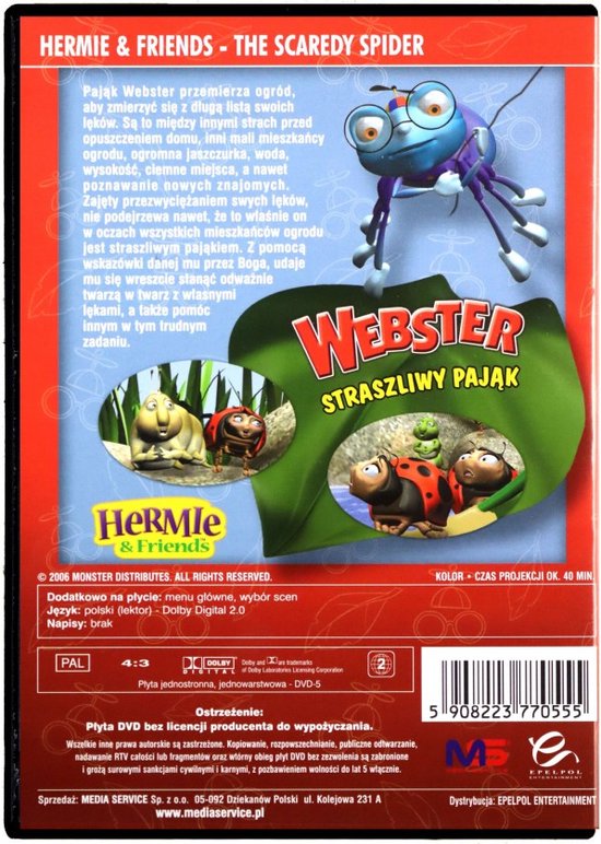 Hermie & Friends: Webster the Scaredy Spider [DVD] (Dvd), Tahj Mowry ...