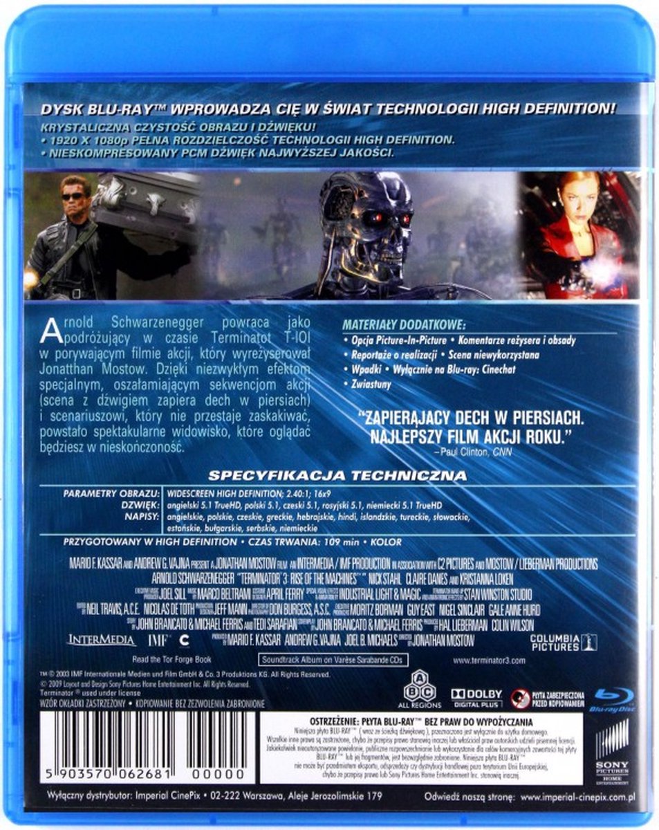 Terminator 3: Rise of the Machines [Blu-Ray] (Blu-ray), Christopher ...