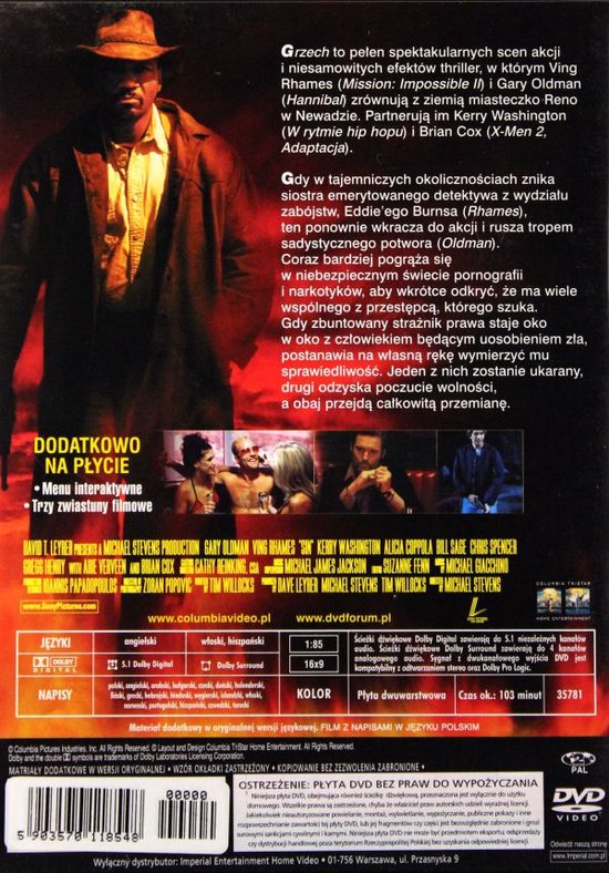 Sin [DVD] (Dvd), Ving Rhames | Dvd's | bol