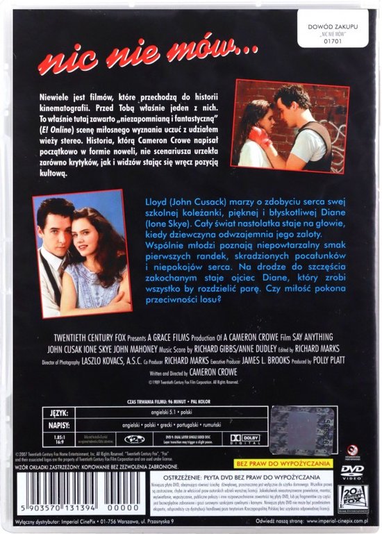 Say Anything... [DVD] (Dvd), Ione Skye | Dvd's | bol