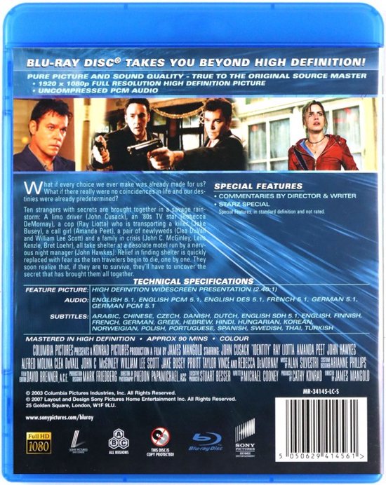 Identity [Blu-Ray] (Blu-ray), John Cusack | Dvd's | bol