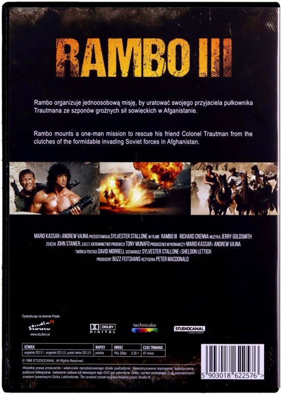 Rambo III [DVD] (Dvd), Marc de Jonge | Dvd's | bol