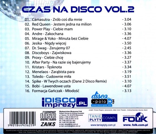 Czas Na Disco vol. 2 [CD], Feeder | Muziek | bol