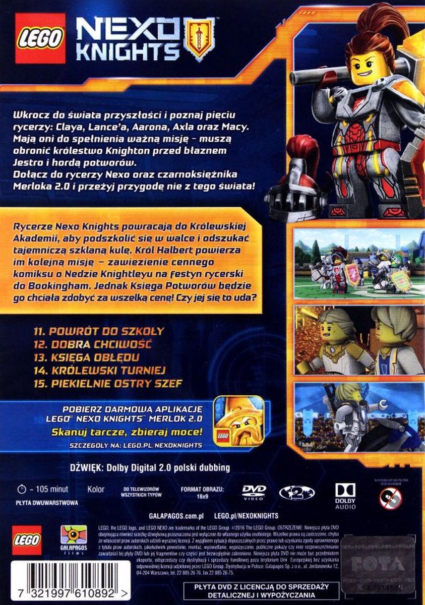 LEGO Nexo Knights [DVD] (Dvd), Erin Mathews | Dvd's | bol