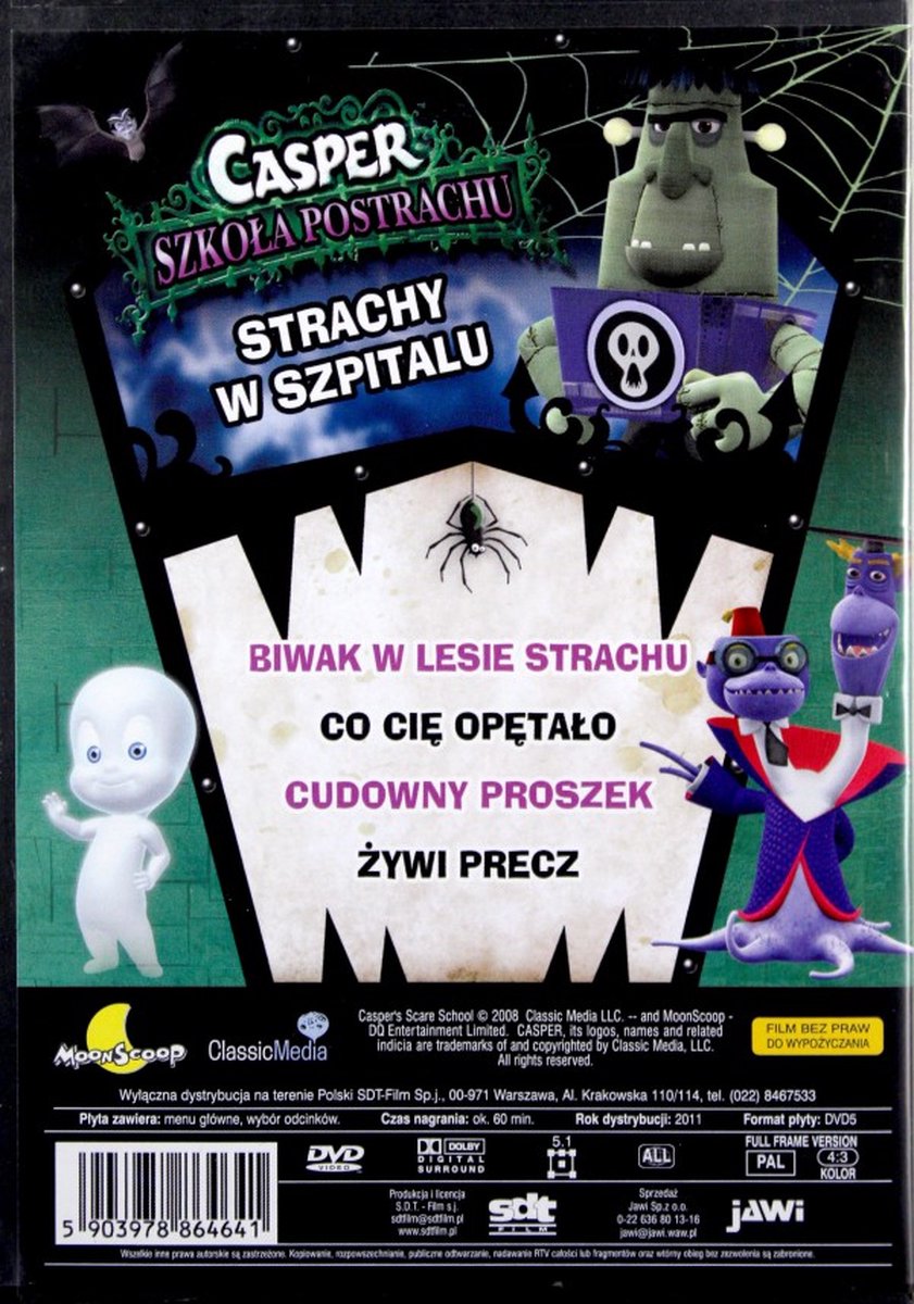 Casper Szkoła Strachu - Strachy W Szpitalu [DVD] (Dvd), Mark Moraghan ...