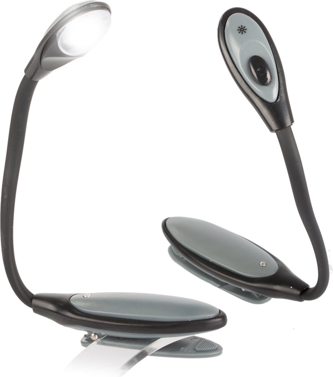LED Leeslamp - Boeklamp- Met klem - Op batterijen -Mix kleur ...
