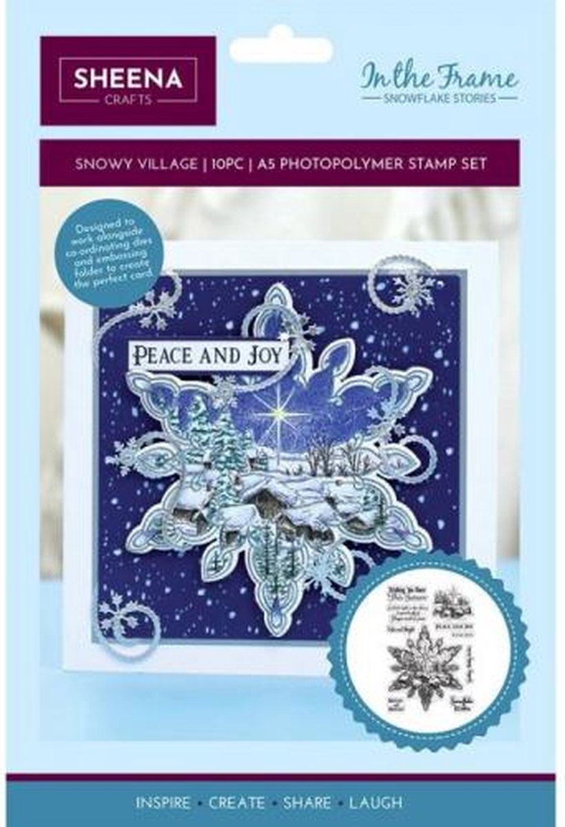 Sheena Douglass - In The Frame Snowflake Stories - Clearstamp - Snowy ...