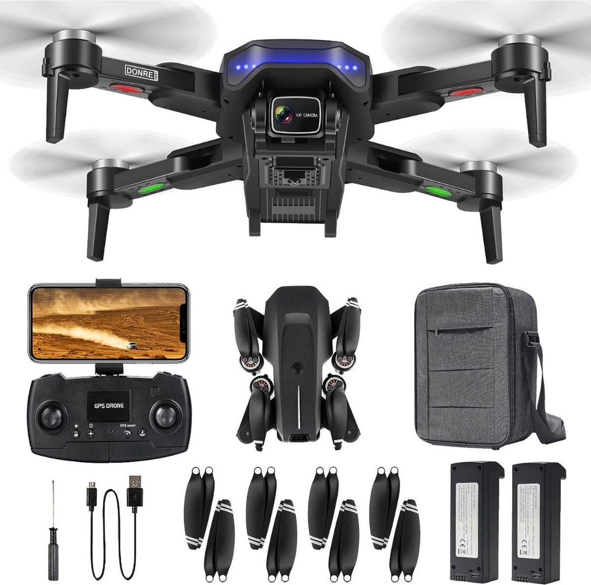 drone met camera-drones-drone met 4k camera-mini drone-50 minuten ...