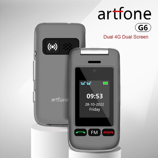 Artfone - G6-4G - 4G LTE Mobiele Telefoon voor Ouderen | bol