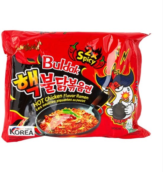 Samyang Instant Noedels Buldak (hot chicken flavor) 2x spicy (5 x 140 ...