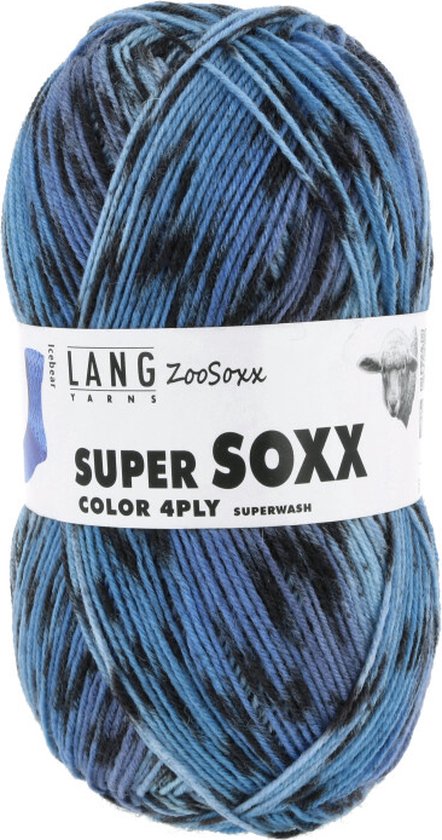Lang Yarns Super Soxx ZooSoxx 4 draads 100 gram 0430 | bol