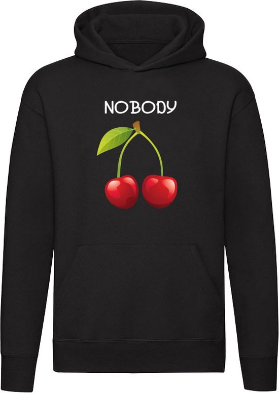Nobody kers - nobody cares Hoodie - eten - fruit - werk - school - who ...