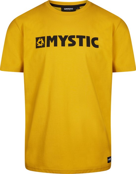 Mystic Brand Tee - 2022 - Mustard - XXL | bol.com