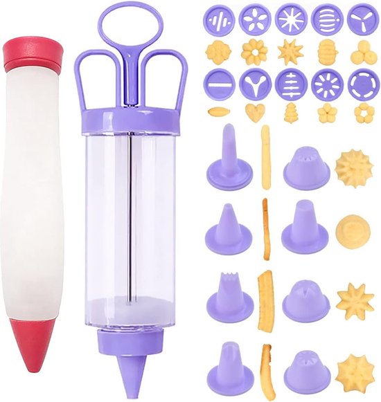 Bakspuit, taartspuit set met spuitmonden en taartdecoratiestift ...